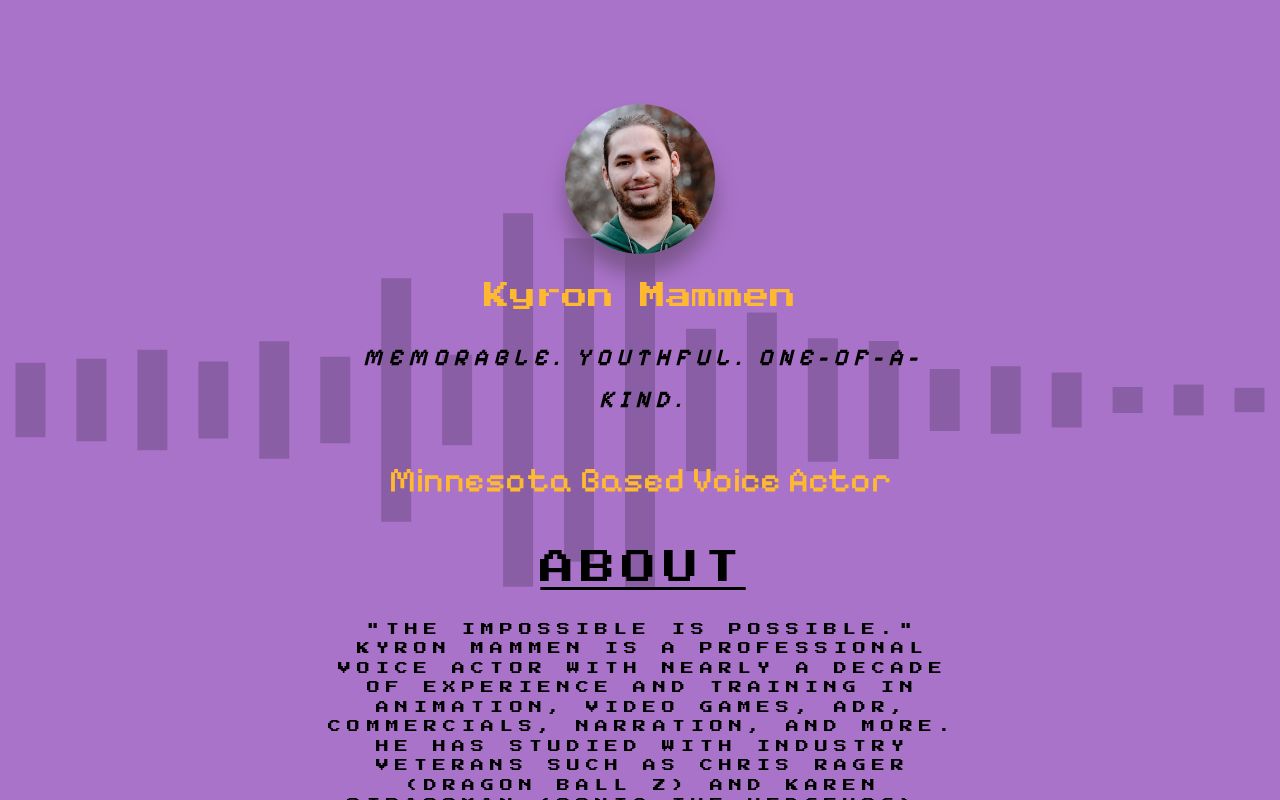 Kyron Mammen || Voice Actor